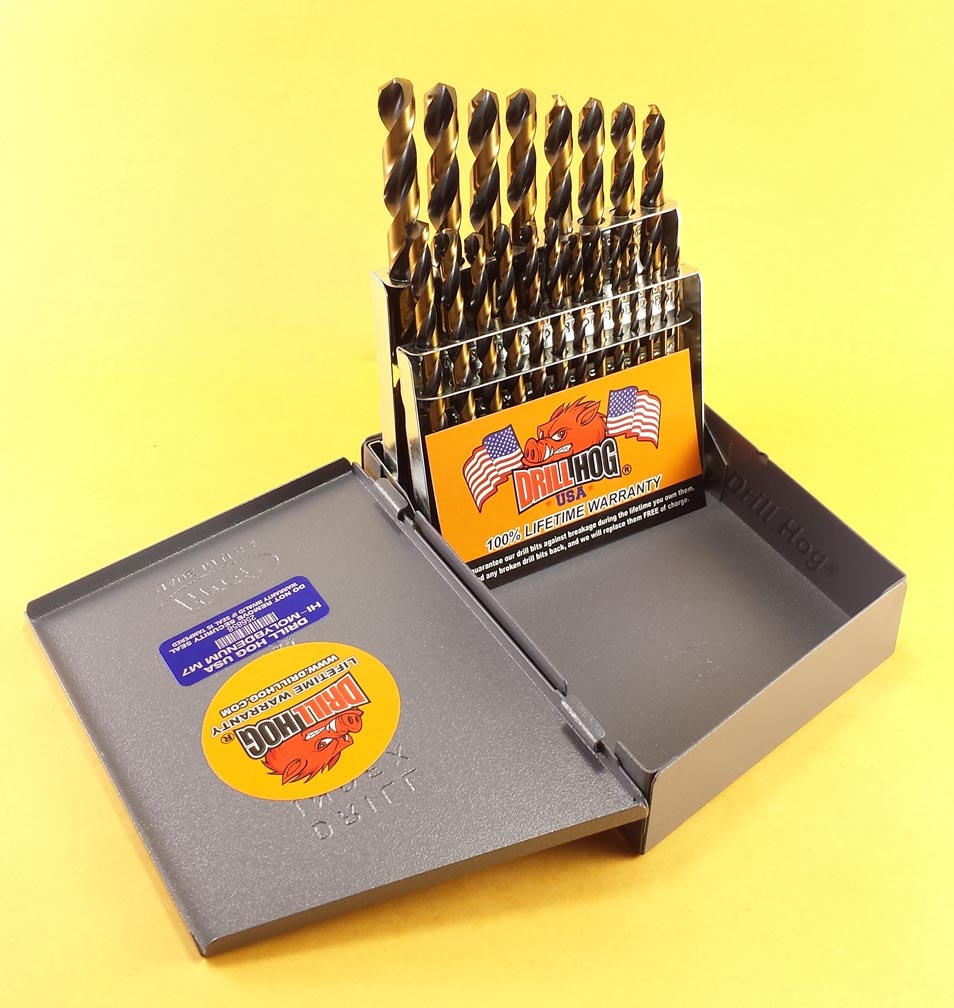 Drill Hog Hex Head Drill Hog® 29-Piece M7 Molybdenum Drill Bit Set In ...