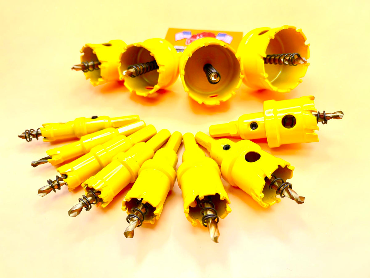 Drill Hog® Carbide Tipped Hole Cutter Set 12 Pieces