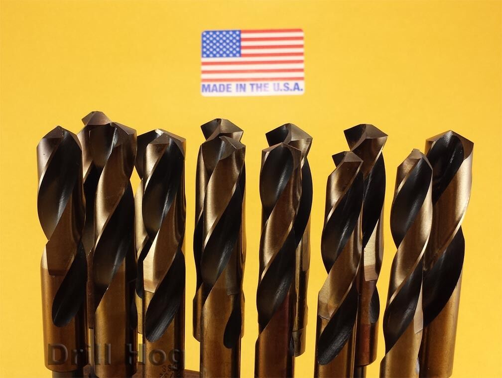 13 Pc Silver & Deming Drill Bit Set M7 Stand 17/32 to 1 Lifetime Warra ...