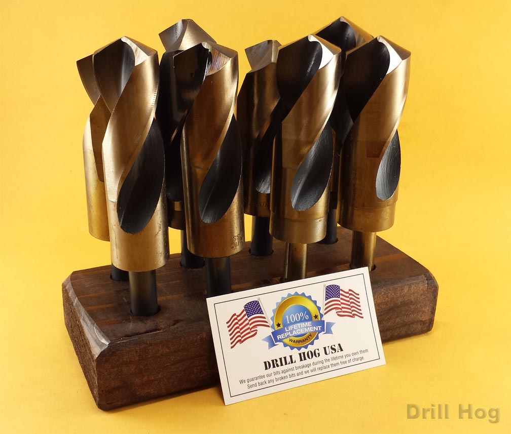 8 Pc HI-Molybdenum M7 Jumbo Silver & Deming Drill Bit Set 1-1/16" to 1 ...